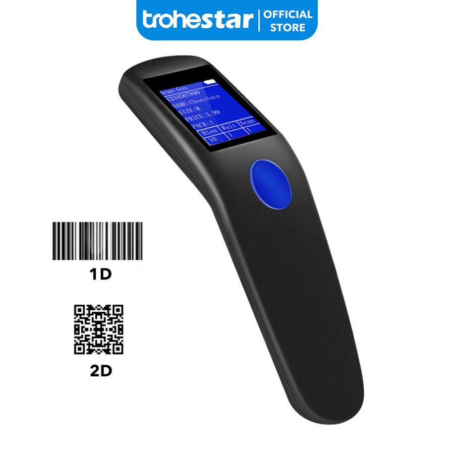 Jual Trohestar N2 Wireless Barcode Scanner Portable Inventory Scanner ...
