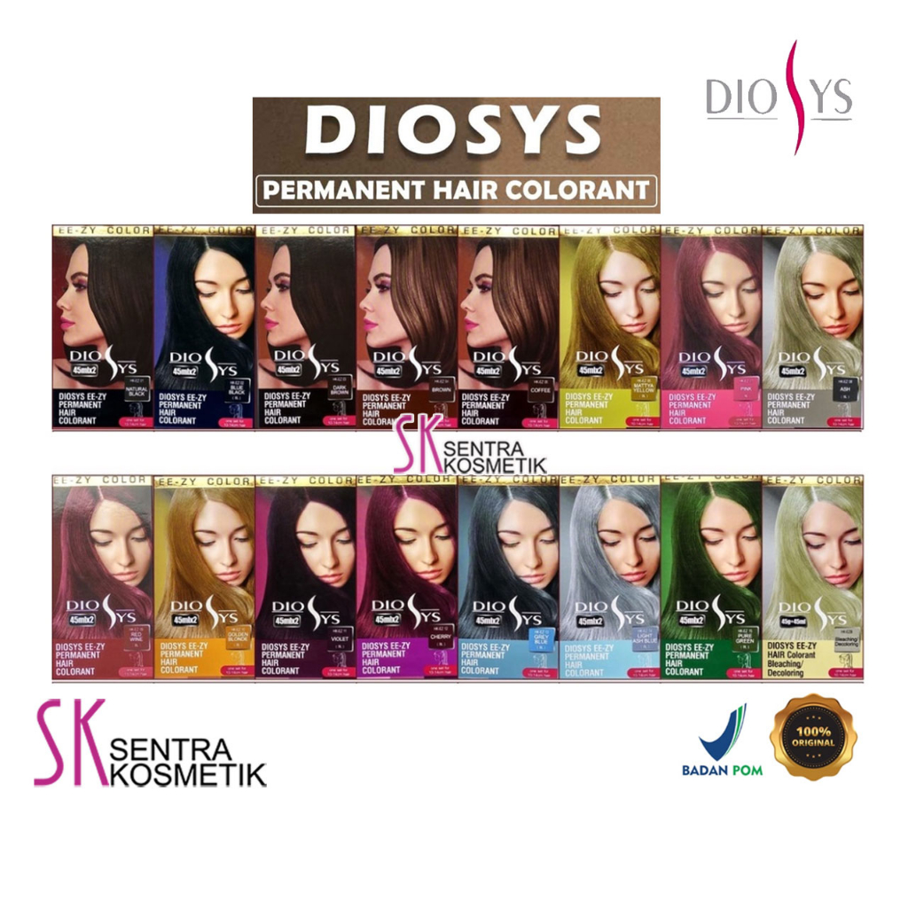Jual DIOSYS Hair Color Cat Rambut Salon Permanent | Shopee Indonesia