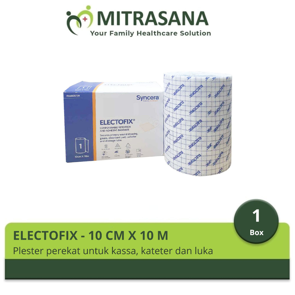 Jual Electofix 10 cm x 10 m - Plester Perekat untuk Kassa, Kateter dan ...
