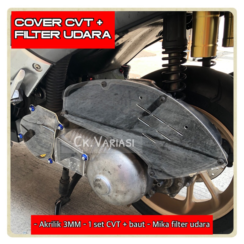 Jual PAKET COVER CVT NMAX AEROX LEXI + FILTER UDARA NMAX OLD NEW AEROX ...