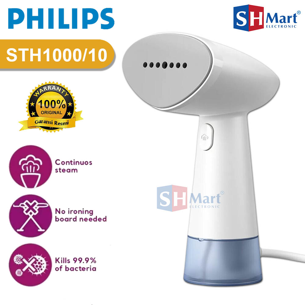 Jual SETRIKA UAP PHILIPS STH1000/10 HANDHELD GARMENT STEAMER GARANSI ...