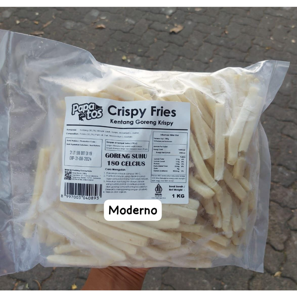 Jual Papatos Crispy Fries 1 Kg | Shopee Indonesia