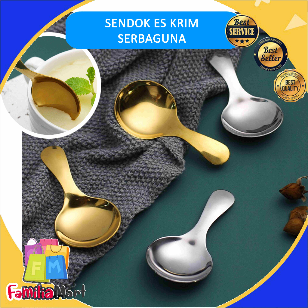 Jual Sendok Gula Garam Rempah-Rempah Es Krim Bahan Stainless Steel Anti ...