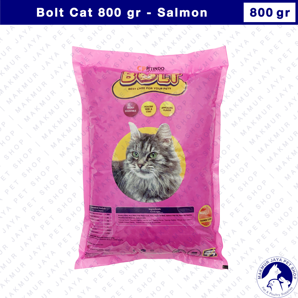 Jual Bolt Salmon 1kg Repack Dry Cat Food / Makanan Kucing 1 kg | Shopee ...