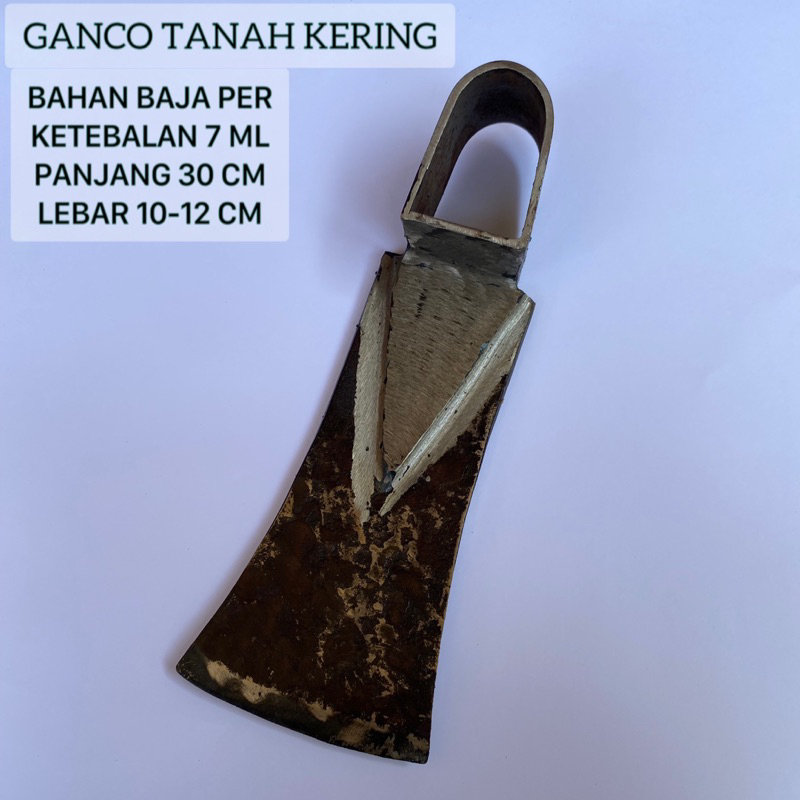 Jual GANCO tanah kering asli baja - Cangkul kecil cangkul tanah kering ...