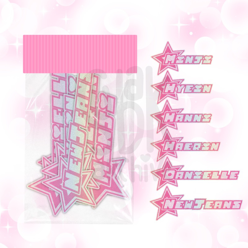 Jual ★ gleamy sticker NEW JEANS stiker NEW JEANS hologram sticker ...