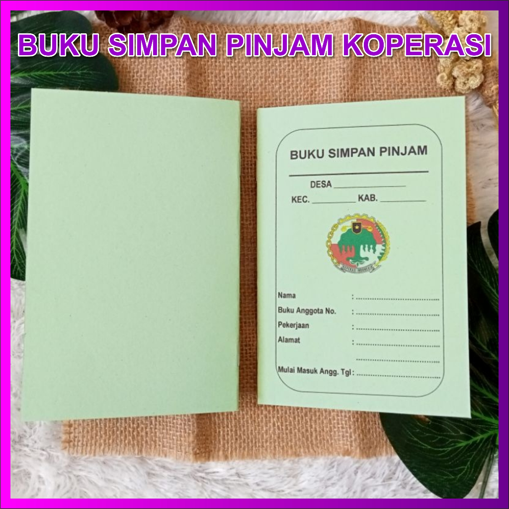 Jual BUKU SIMPAN PINJAM KOPERASI CUSTOM / BUKU TANDA ANGGOTA KOPERASI ...