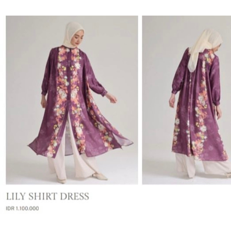 Jual lily shirt dress ria miranda | Shopee Indonesia