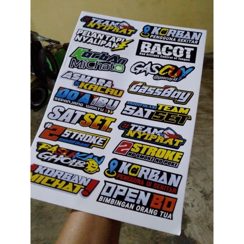 Jual sticker kata kata viral bhn vinil | Shopee Indonesia