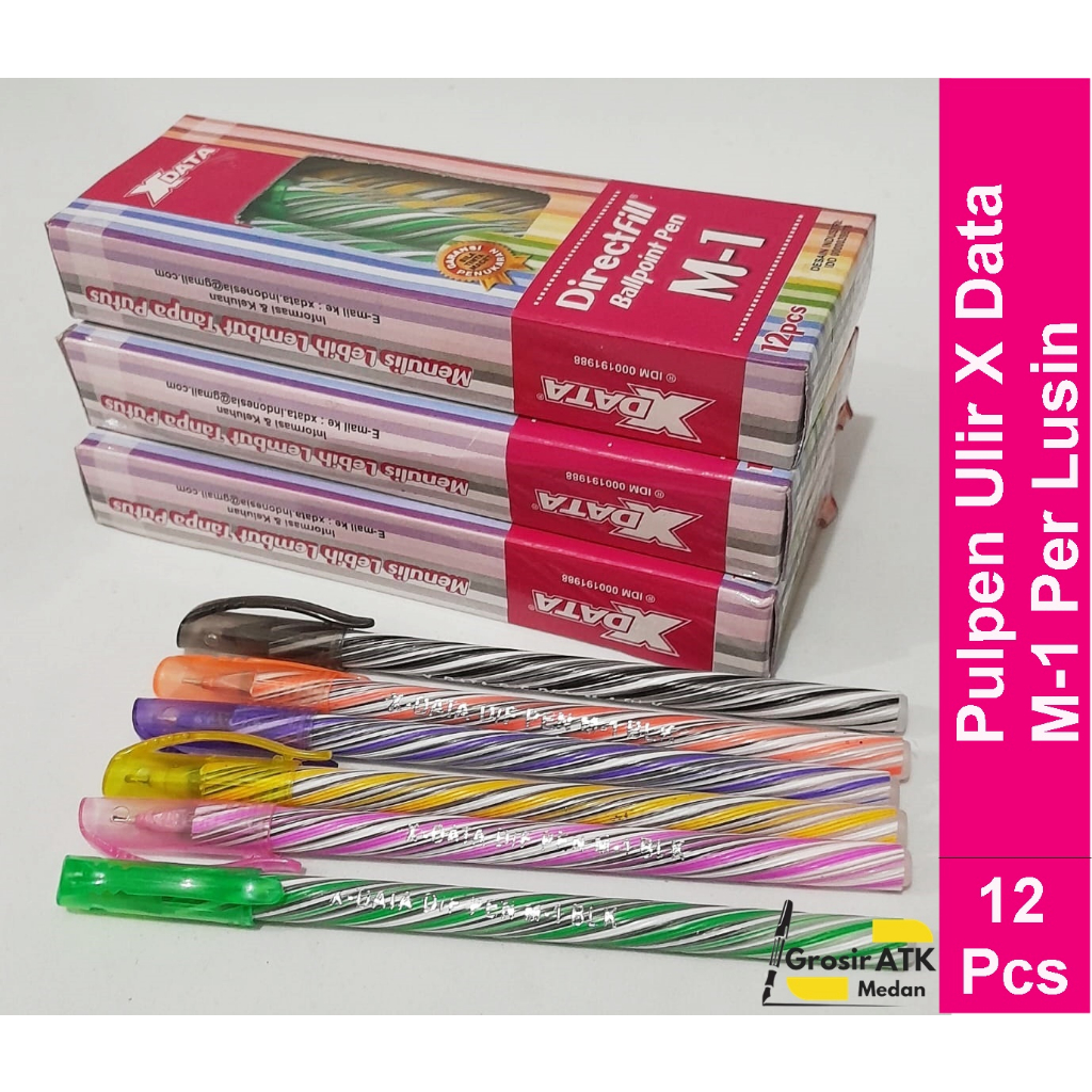 Jual Pulpen Ulir X Data M1 Murah/Pena Ulir/Bolpoint/Pulpen Harga Per Lusin | Shopee Indonesia