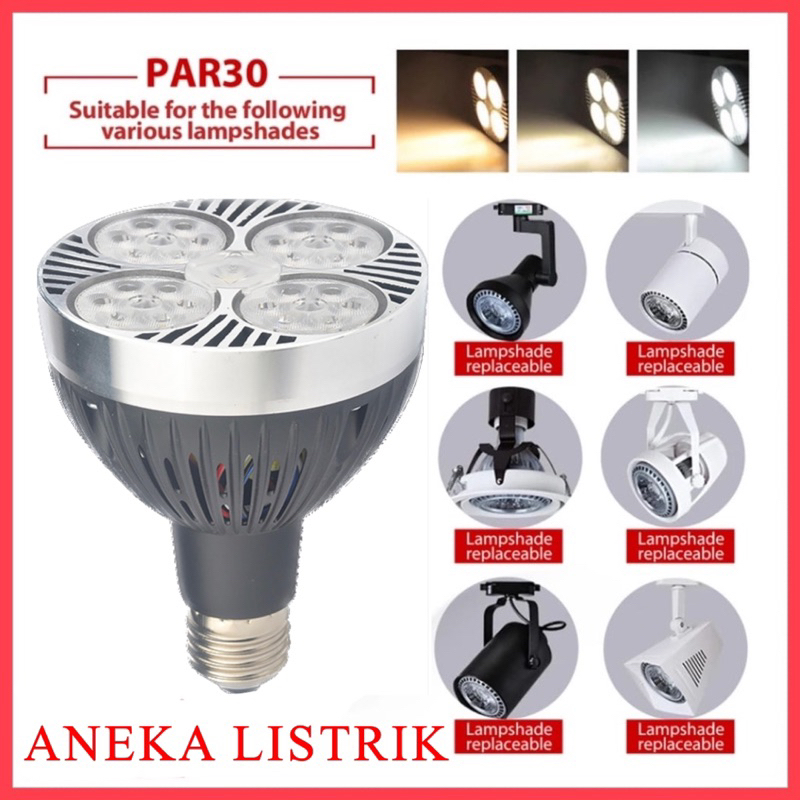 Jual LAMPU PAR 30 SMD 35 WATT FITTING E27 / PAR30 35W LAMPU PLAFON | Shopee Indonesia