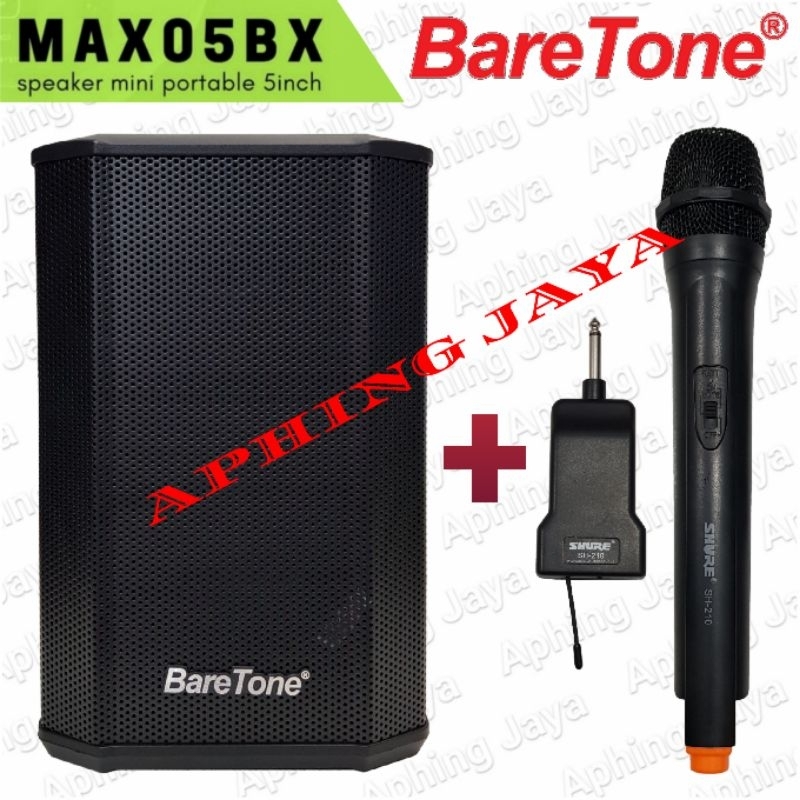 Jual Speaker Baretone Portable Music Box MAX05BX TWS 5inch + Mic ...