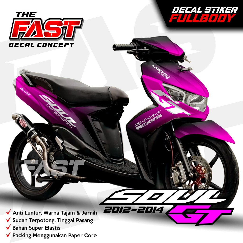 Jual TERBARU decal stiker full body mio soul GT bisa custom warna nama ...