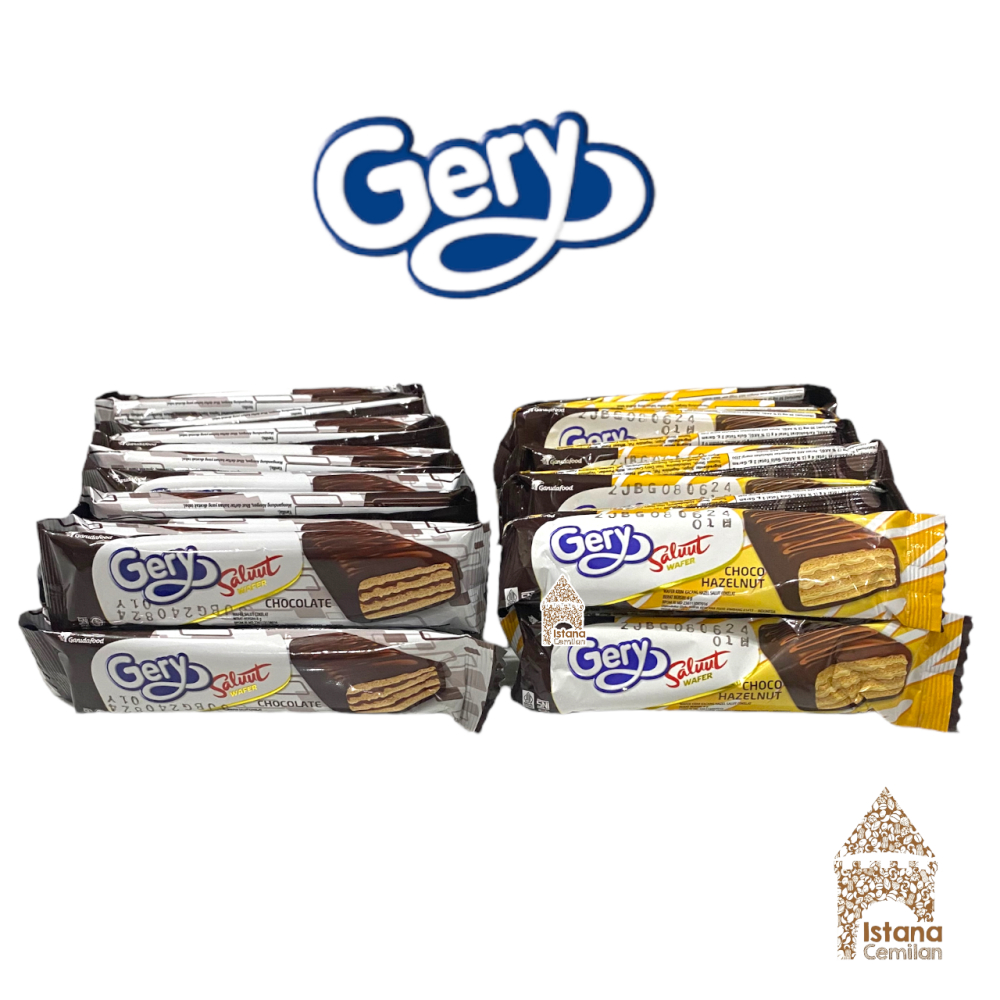 Jual Gery Saluut Wafer Chocolate / Hazelnut PACK isi 24 Pcs | Shopee ...