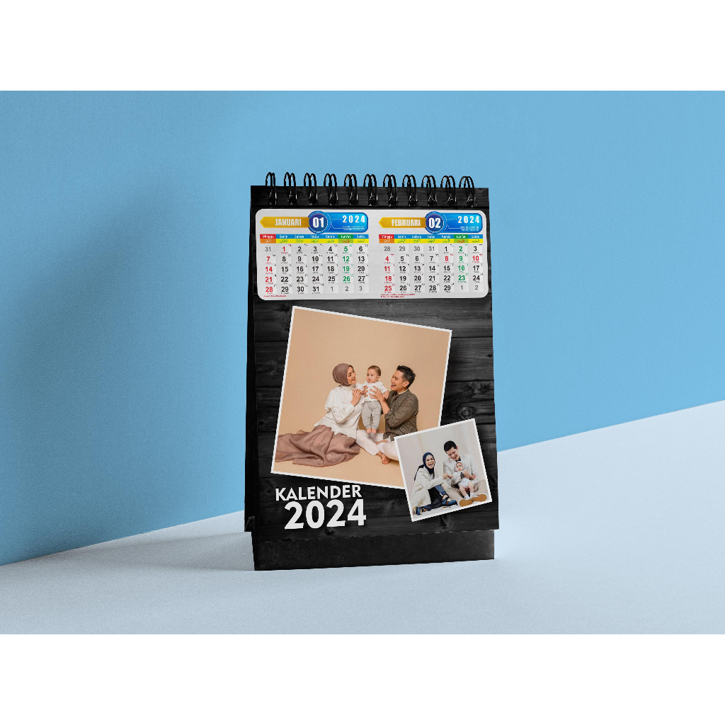 Jual kalender duduk | kalender meja | kalender 2024 | kalender custom ...