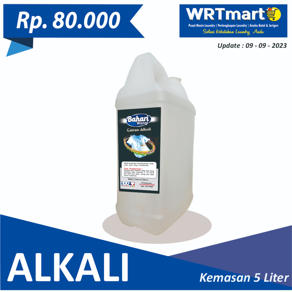 Jual Alkali Cairan Pembersih Noda Serbaguna/ Alkali Penghilang Noda Pakaian 5 Liter | Shopee ...