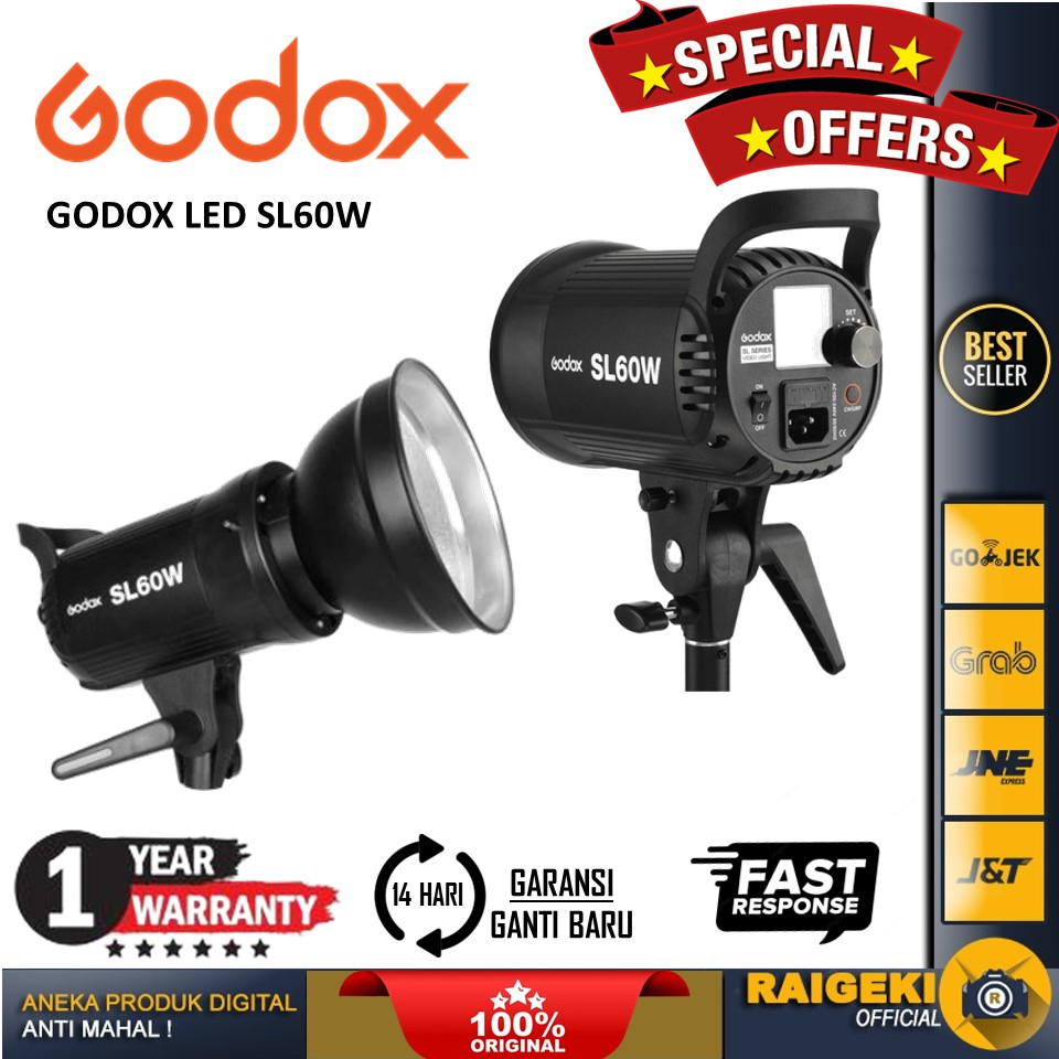 Jual Godox SL-60W LED Video Light Continuous (Daylight-Balanced ...