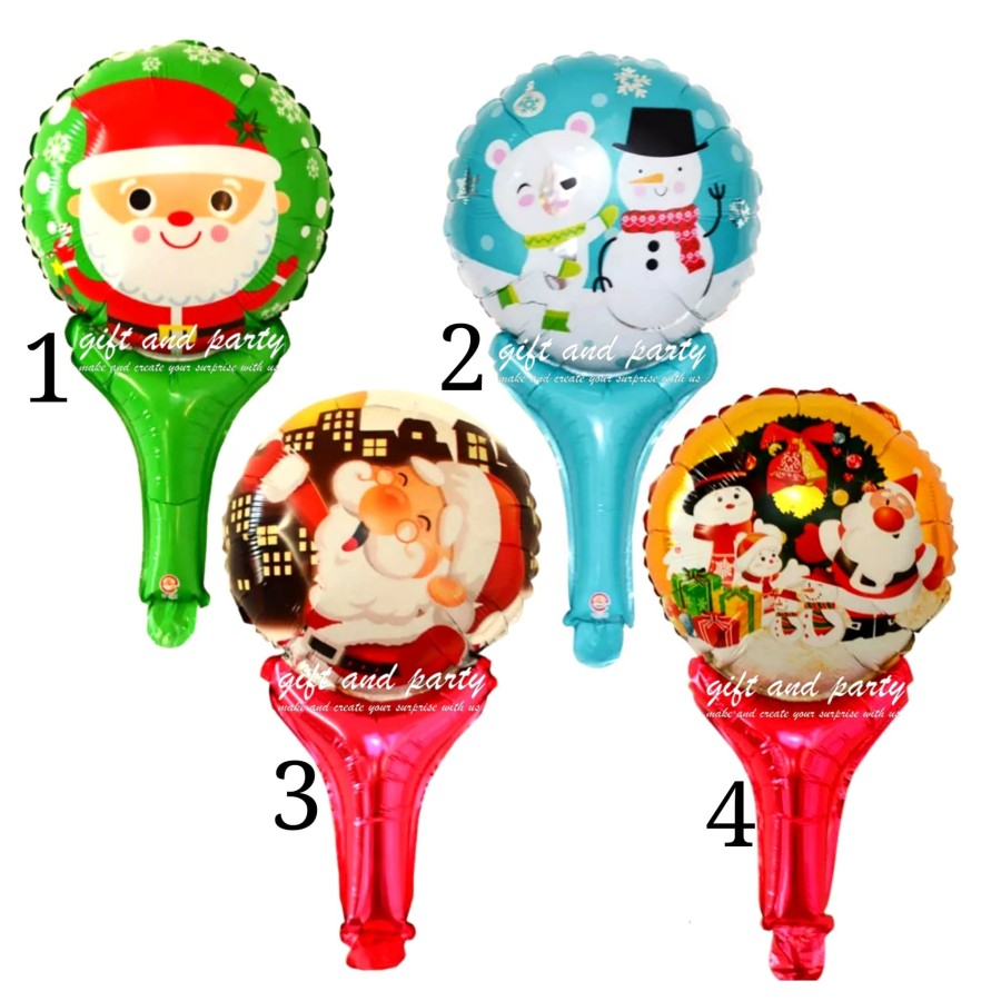 Jual Balon Pentung Natal / Balon Santa Claus / Balon Snowman / Hiasan ...