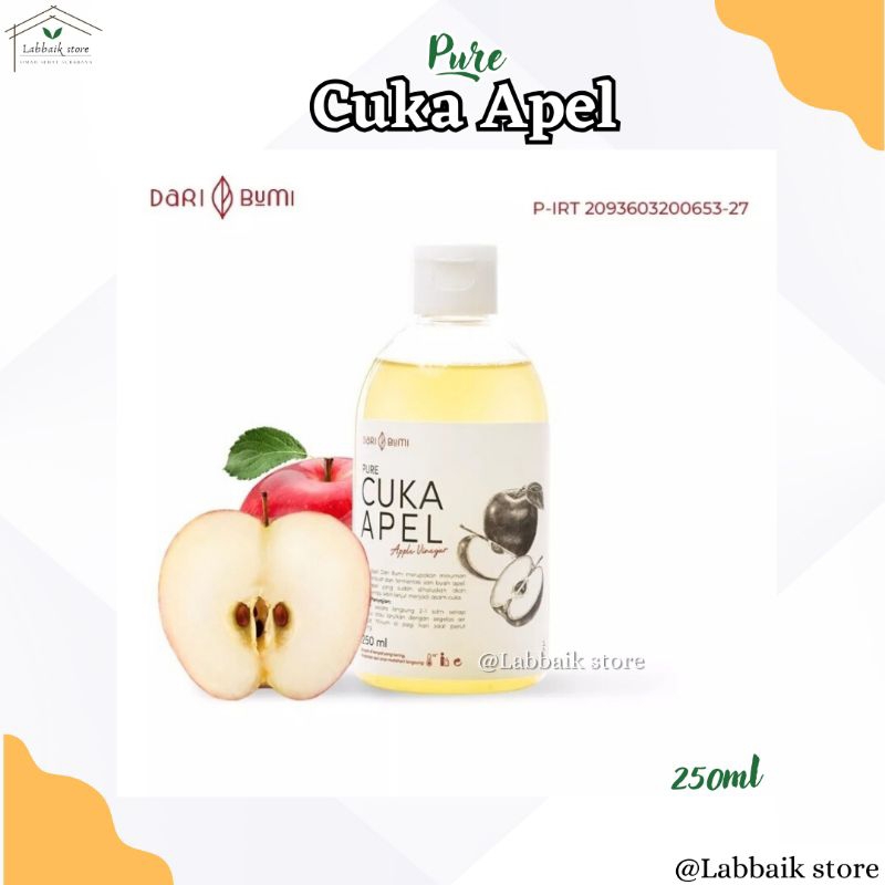 Jual Dari Bumi Pure Cuka Apel 250ml | Shopee Indonesia