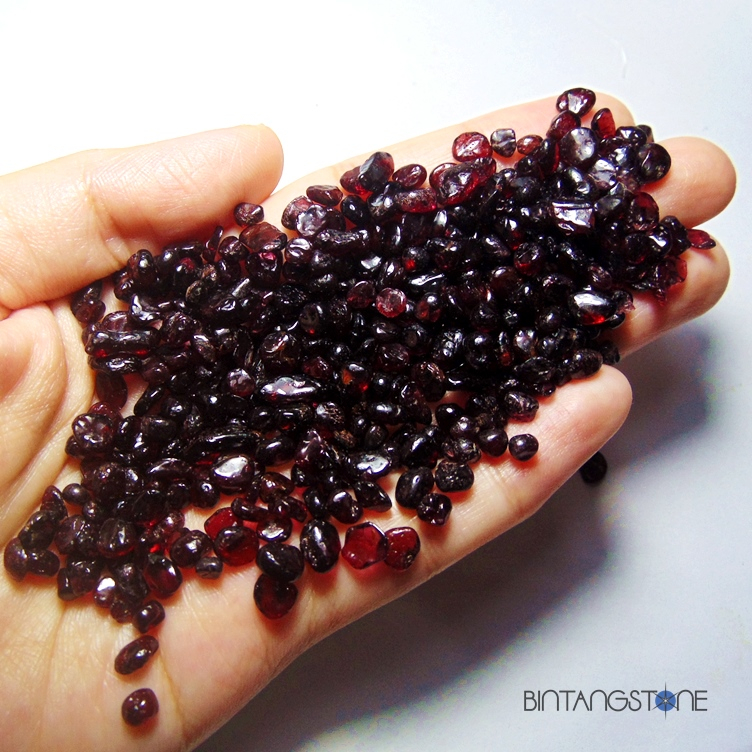 Jual Natural Garnet Africa 5 Gram Tumbled Chips Stone Healing Crystal ...