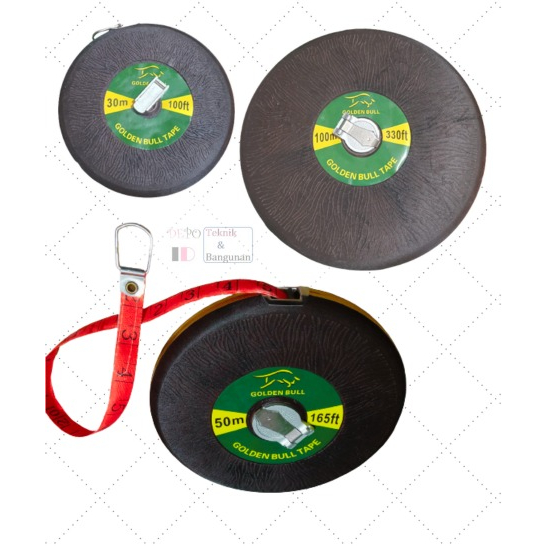 Jual Meteran Kulit Bulat 30 50 100 Meter Meteran Kain Bulat Gulung Rol ...