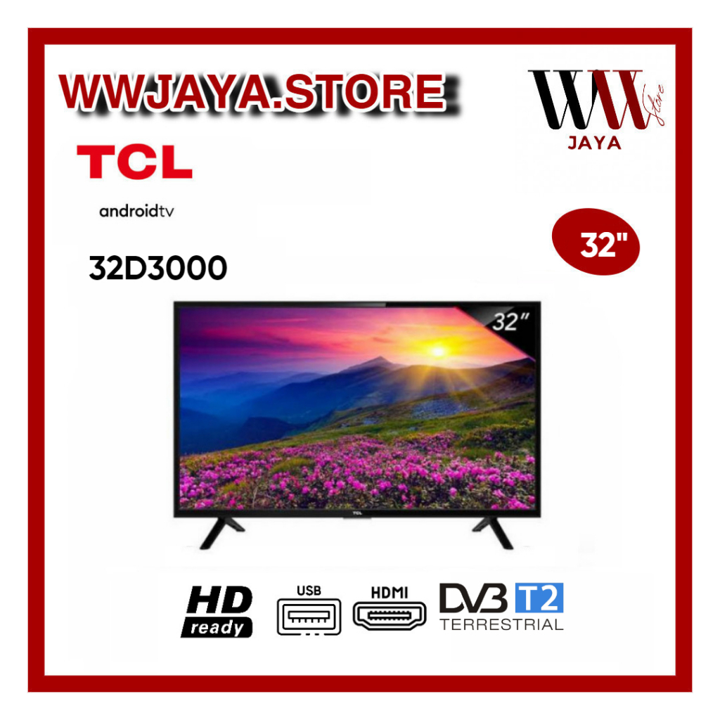 Jual TV LED TCL 32D3000 LED TCL 32 Inch Digital TV | Shopee Indonesia