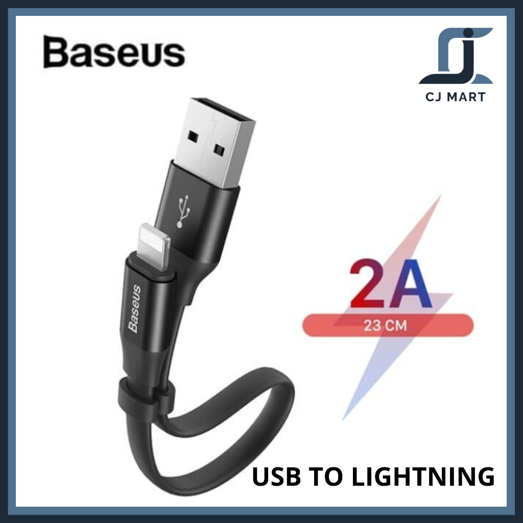 Jual Kabel Data Usb To Lightning Baseus Nimble Portable 2A For IP 23 CM ...