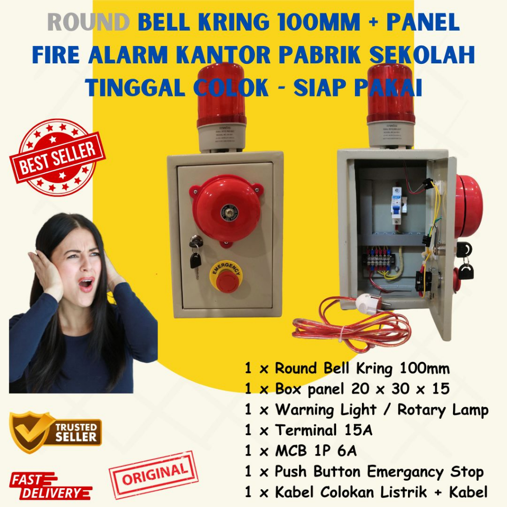Jual Panel Alarm Pendeteksi Kebakaran Gedung Kantor Pabrik Sekolah Siap ...