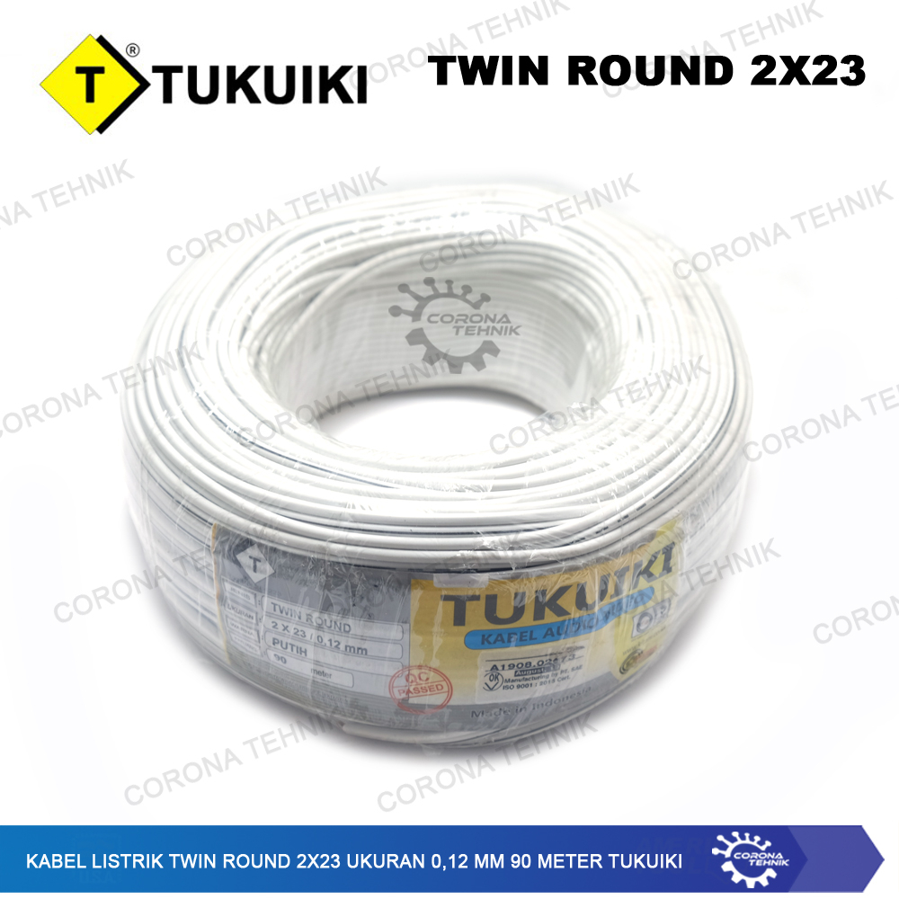 Jual Ukuran 0,12 mm 90 Meter Tukuiki - Kabel Listrik Twin Round 2x23 | Shopee Indonesia