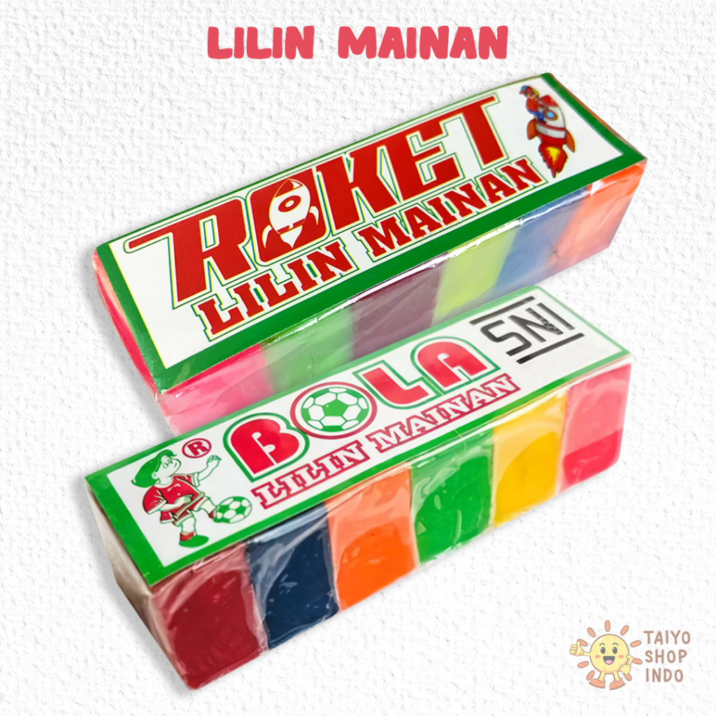 Jual TAIYO Mainan Anak Jadul Lilin Malam Plastisin DIY Merk Bola ...