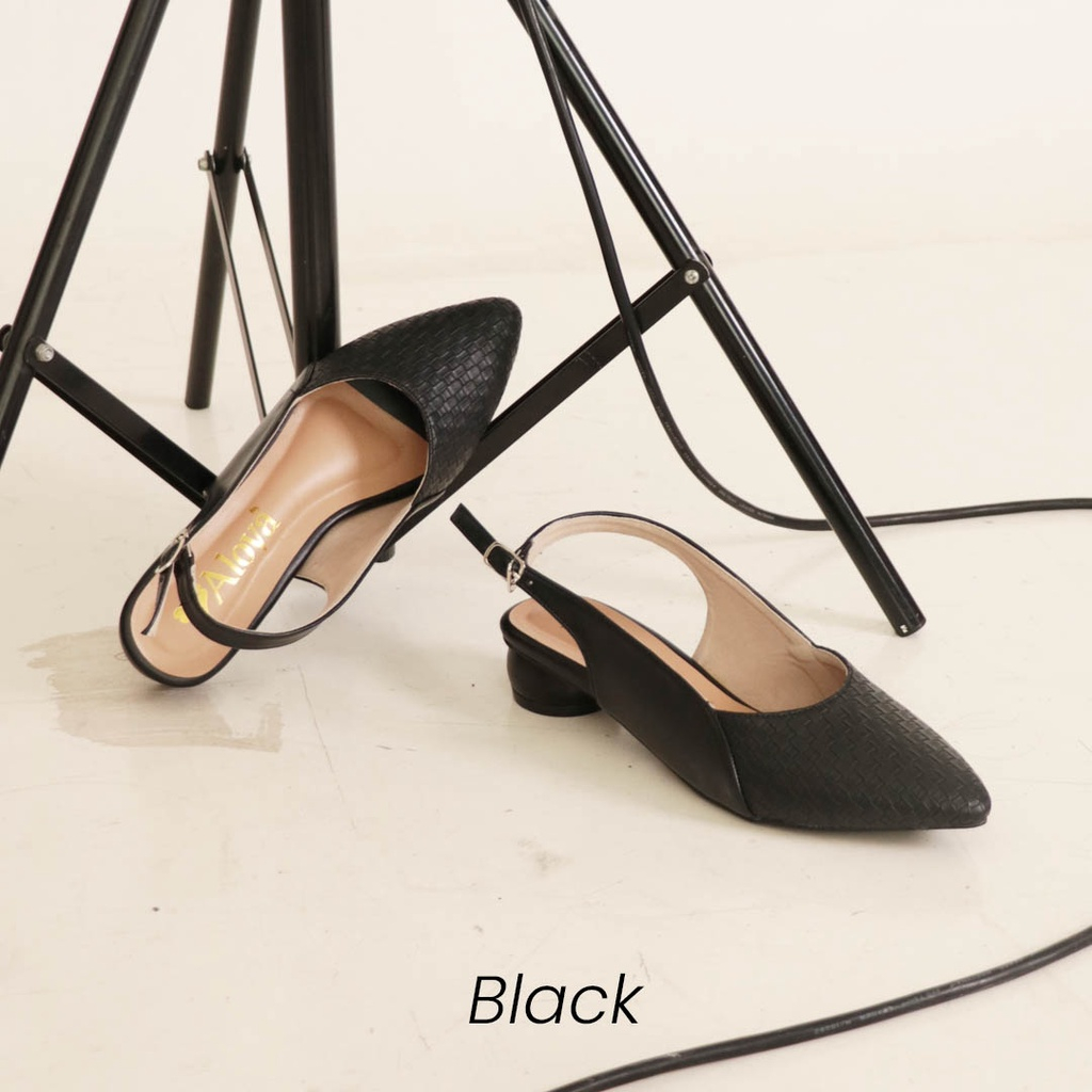 Jual Alivelovearts Grizella Pantofel Heels Bottega Kerja 3cm Sepatu ...