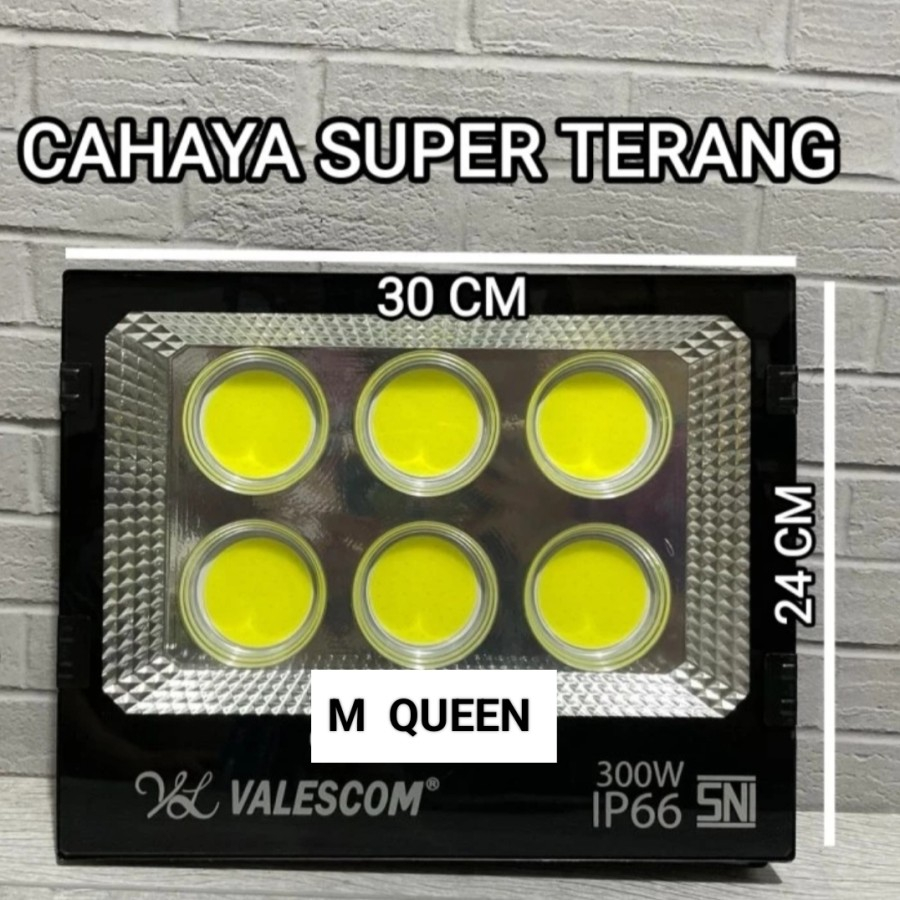 Jual VALESCOM LAMPU SOROT LED COB 300W SNI FLOOD LIGHT | Shopee Indonesia