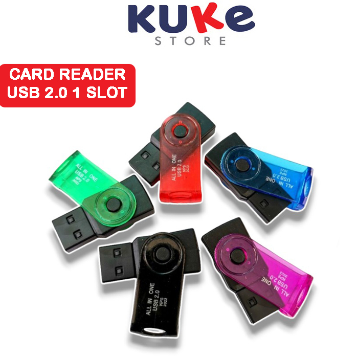 Jual KUKE Card Reader All In One (4in1) USB 2.0/Card Reader Micro SD ...