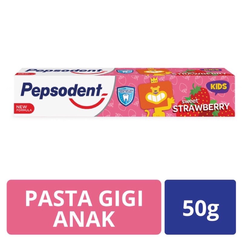 Jual Pepsodent Junior Pasta Gigi Orange Strawberry Fruity 50 gr ...