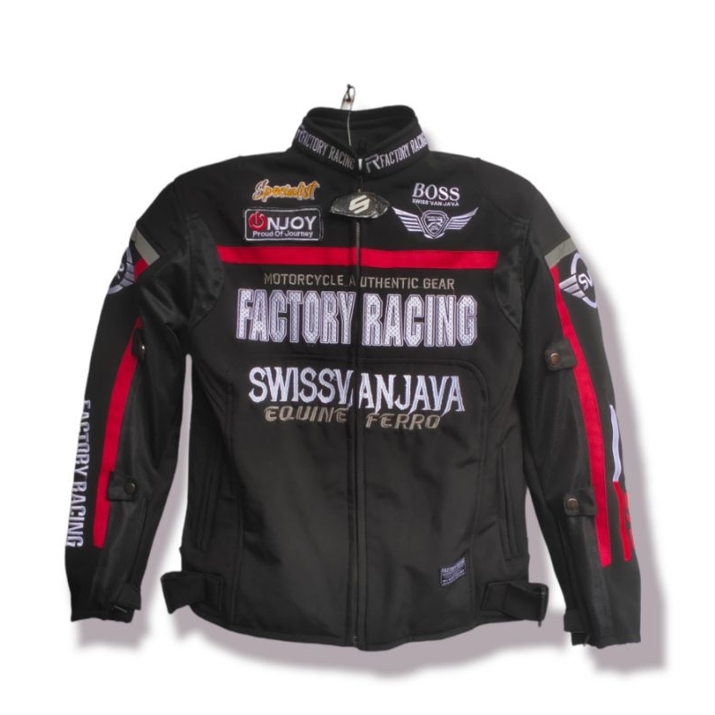 Jual JAKET MOTOR PRIA DOUBLE LAYER-MESH ORI FACTORY RACING SWIS VAN ...