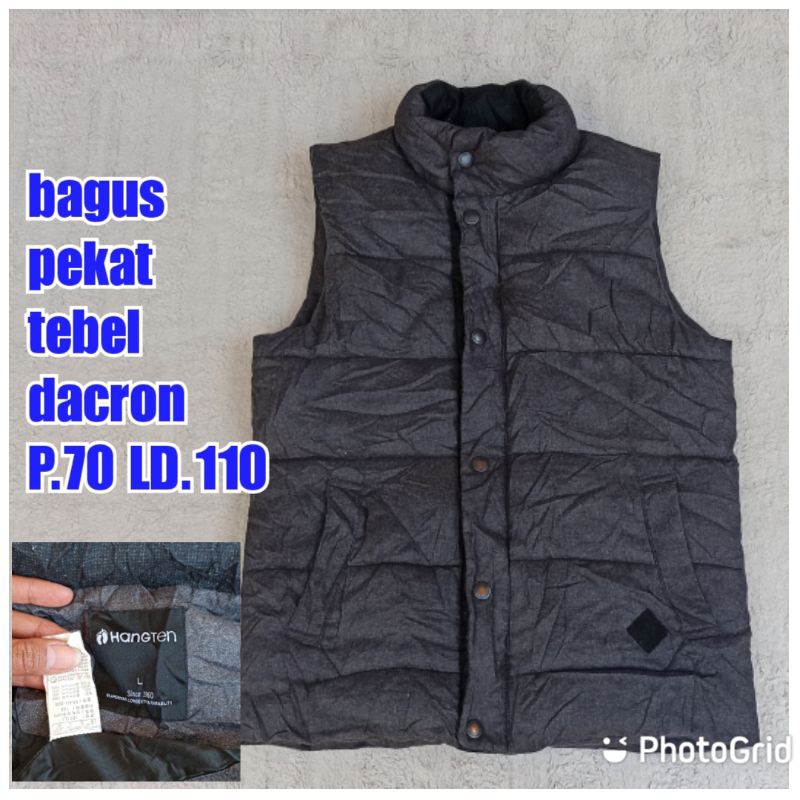 Jual rompi vest gunung outdoor Reading motor puffer gelembung dacron ...