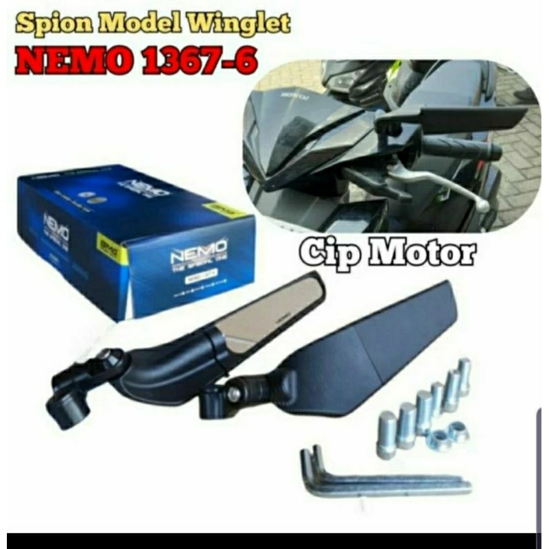 Jual SPION WINGLET NEMO 1367- 6 UNIVERSAL MOTOR AEROX ADV150 ADV160 PCX ...
