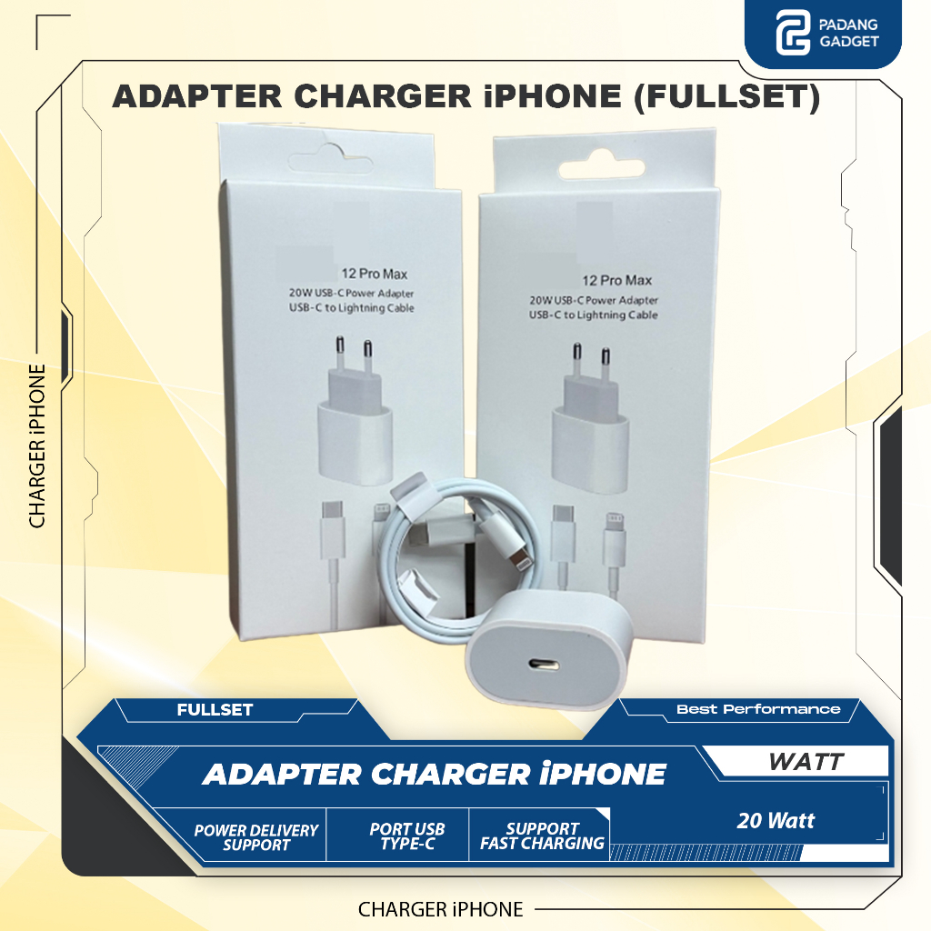Jual Adapter Charger iPhone, iPad atau iPod 20Watt Fullset Adaptor ... Jual Adapter Charger iPhone, iPad atau iPod 20Watt Fullset Adaptor ...