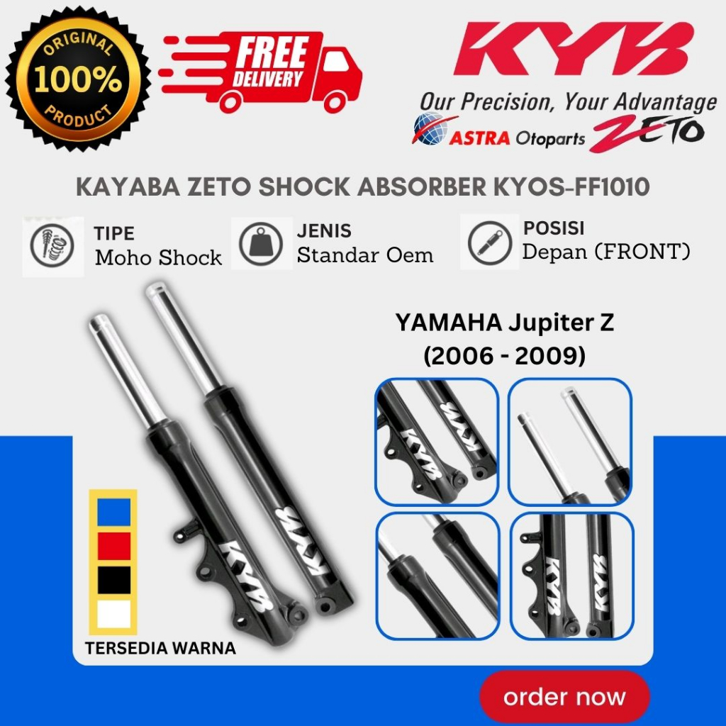 Jual [READY COD] SHOCK DEPAN + TABUNG KAYABA KYOS-FF1010 SERIES UNTUK JUPITER Z / FIZR / SHOCK ...