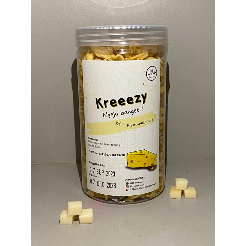Jual curly cheese | kreezy by krauuuk | cheese snack | keripik keju ...