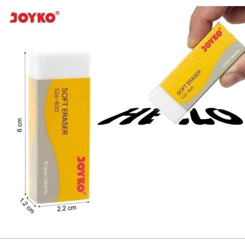 Jual Penghapus Hapusan Stip Pensil JOYKO Hitam / Putih Besar - 1 Pcs ...