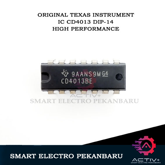 Jual ORIGINAL IC CD4013 DIP14 TEXAS INSTRUMENT DIP-14 CD 4013BE TEXAS ...
