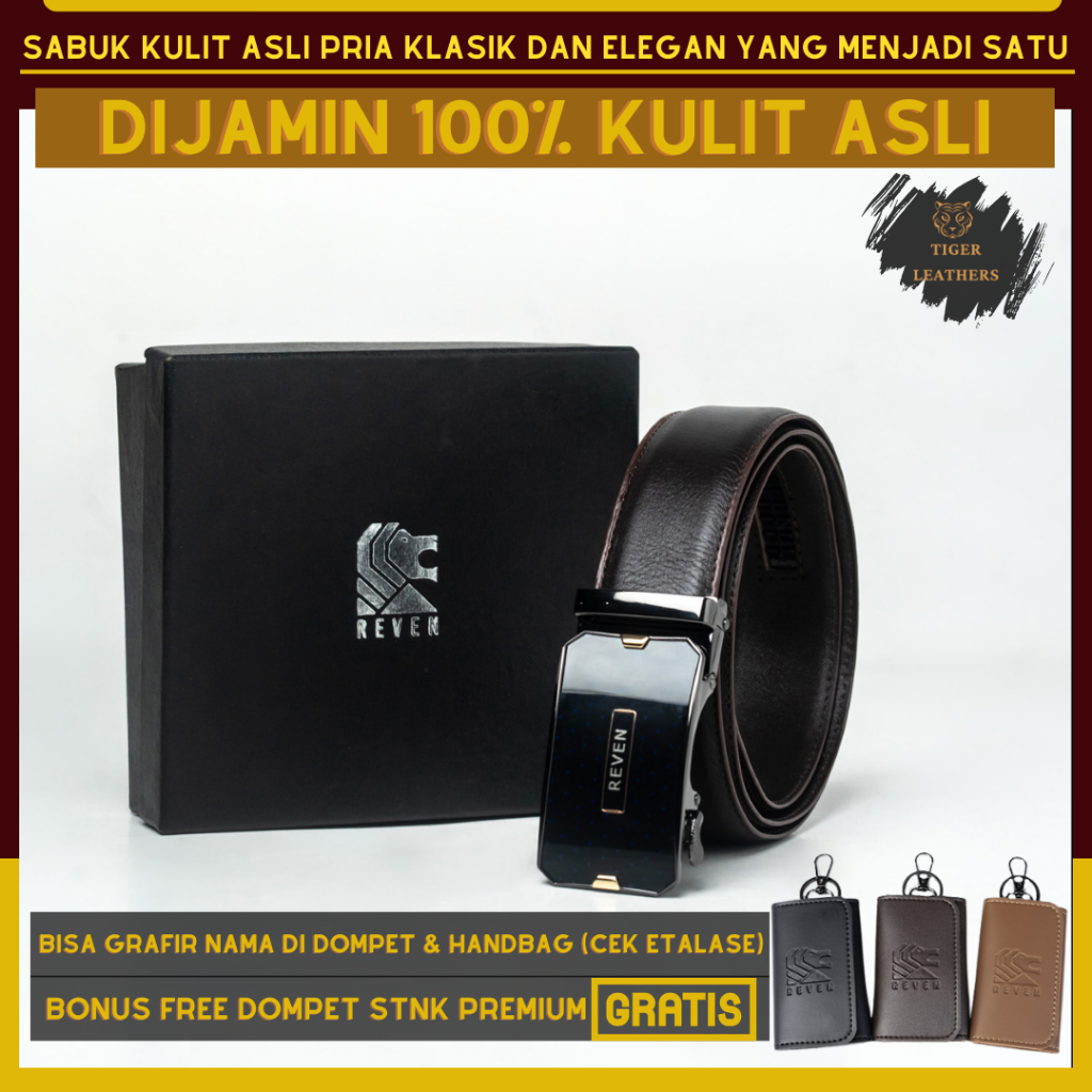 Jual Tigerleathers - Sabuk Ikat Pinggang Kulit Pria Dewasa Panjang ...