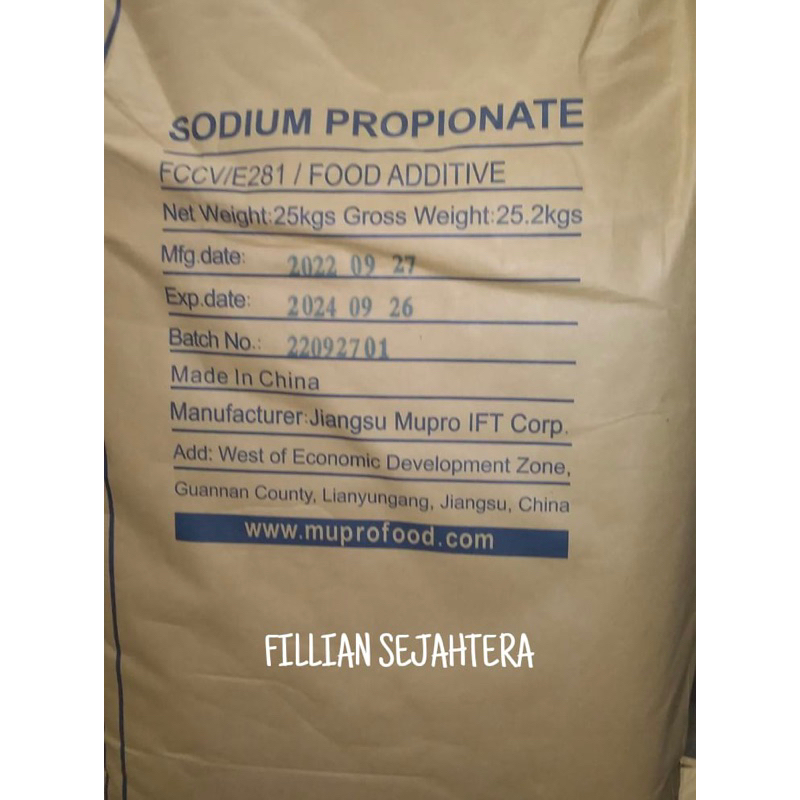 Jual Sodium Propionate Powder Ex. Mupro Pengawet Bolu dan Cake 500gr ...