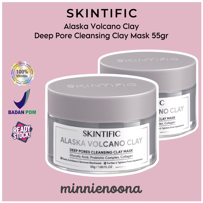 Jual SKINTIFIC ALASKA VOLCANO CLAY - DEEP PORE CLEANSING CLAY MASK FULL ...