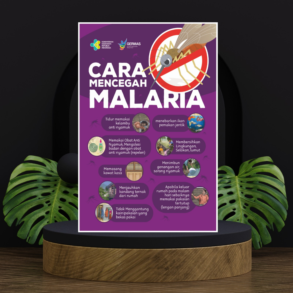 Jual Poster Kesehatan Cara Mencegah Malaria | Shopee Indonesia