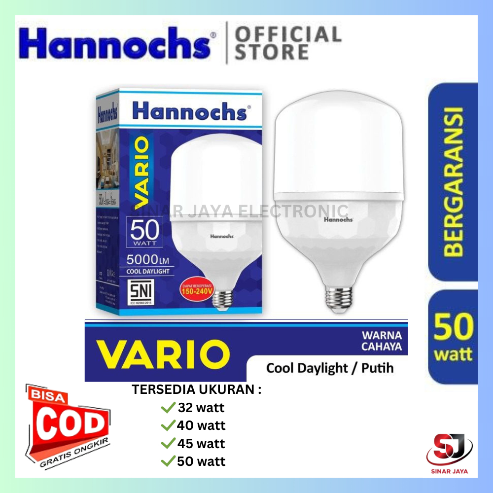 Jual Lampu Led Hannochs Vario 32 watt 40 watt 45 watt 50 Watt - HANNOCHS | Shopee Indonesia