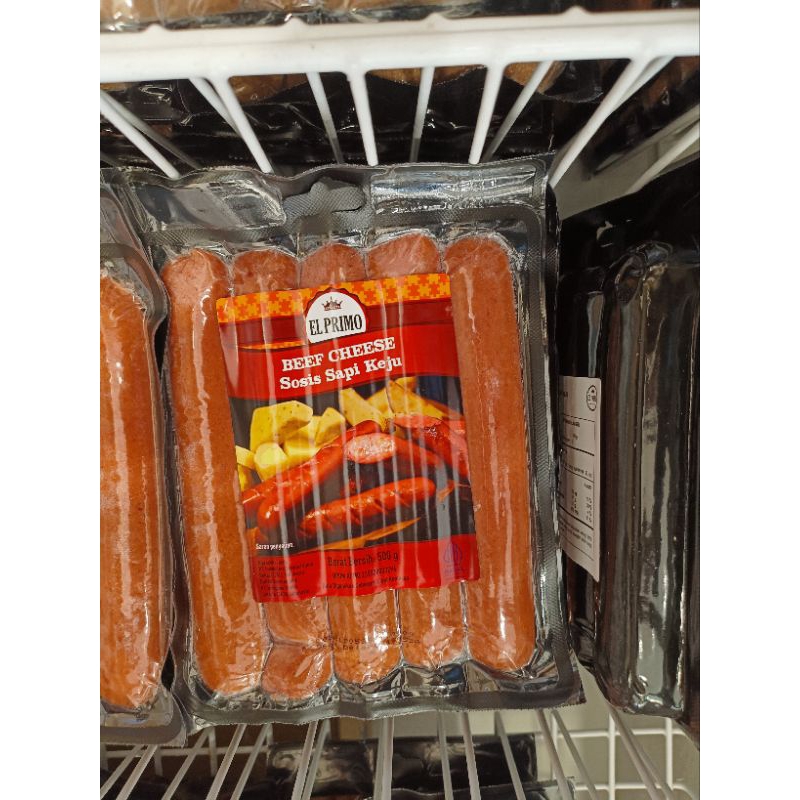 Jual Sosis Beef Cheese El Primo 500g / sosis indomaret | Shopee Indonesia