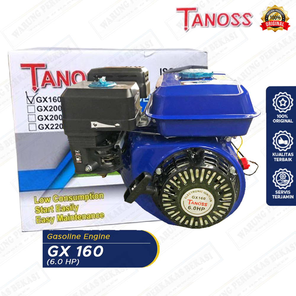 Jual Tanoss 6.0HP GX160 Mesin Penggerak Serbaguna Motor Bensin 4 Stroke - EDON GX-200 6.5HP ...