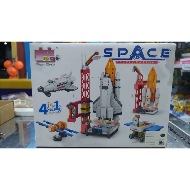 Jual Mainan Blocks Balok Susun Space Exploration pesawat Luar Angkasa ...